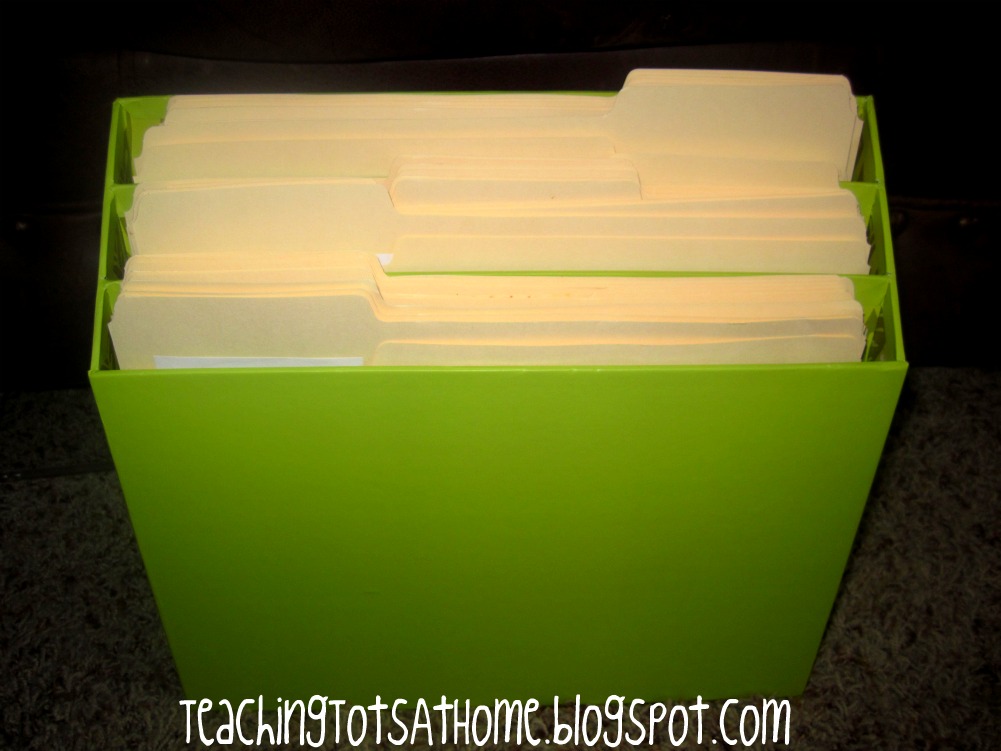 Teaching Tots: ABC's File Style