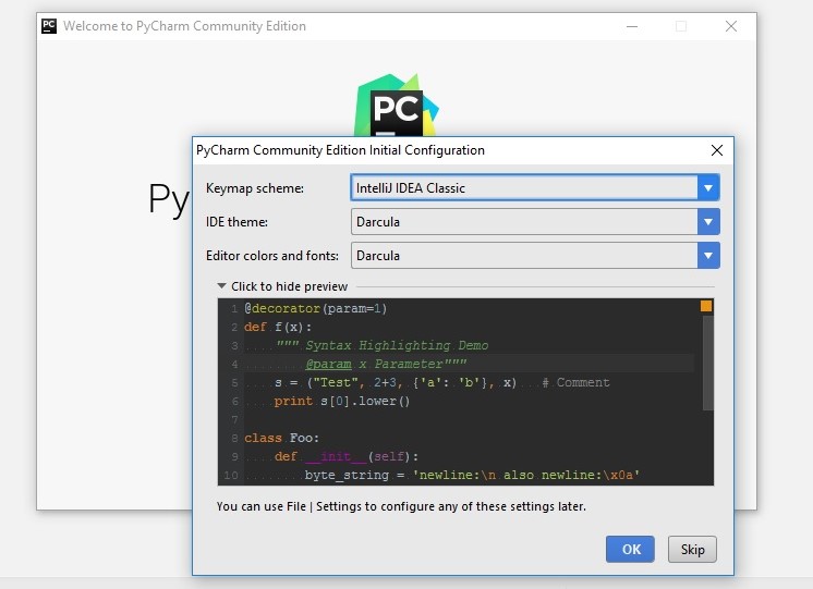 Hola mundo: Python Windows - PyCharm