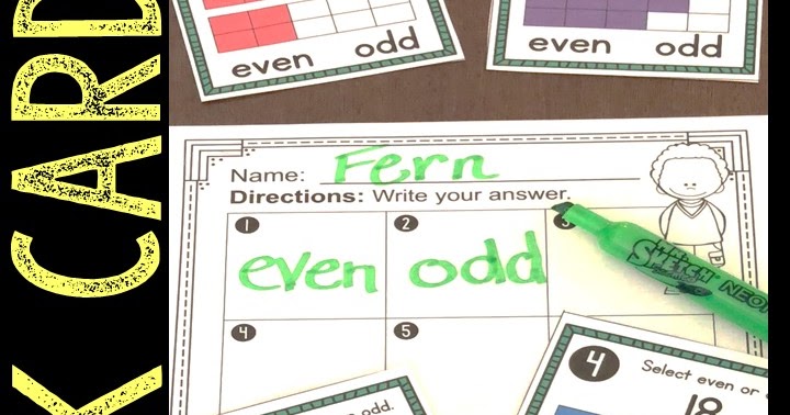 Do You Need Some Odd and Even Number Task Cards to Start On Your Second ...