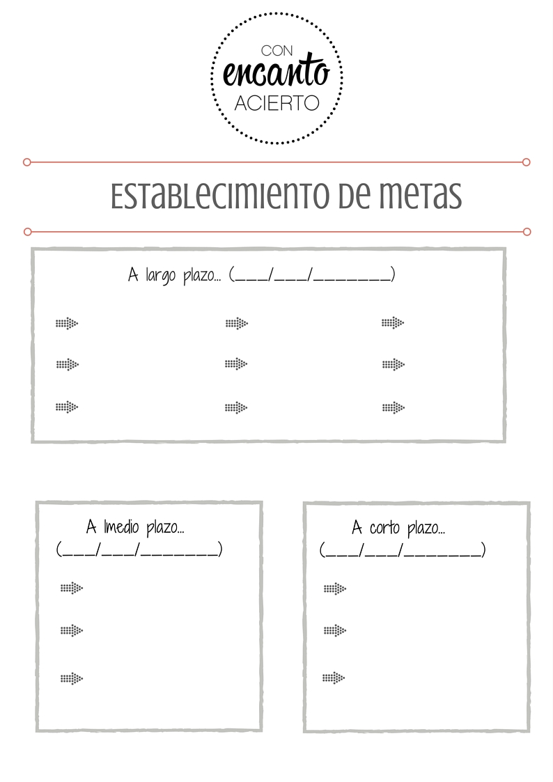 conencantoacierto: 3 ideas para tener tus metas presentes