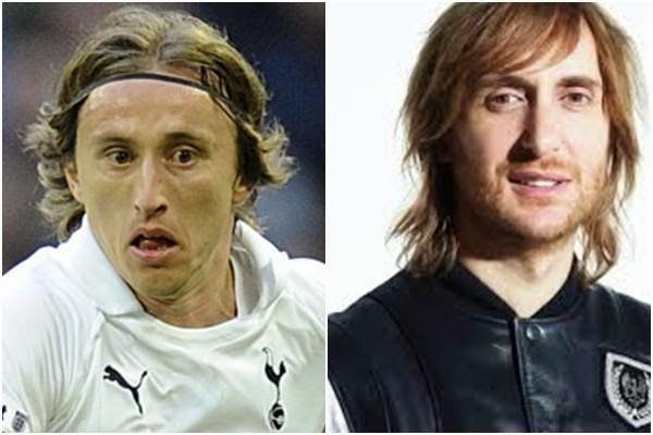 CELEBRIDADES QUE SE PARECEN: El croata Luka Modrić y David Guetta ...