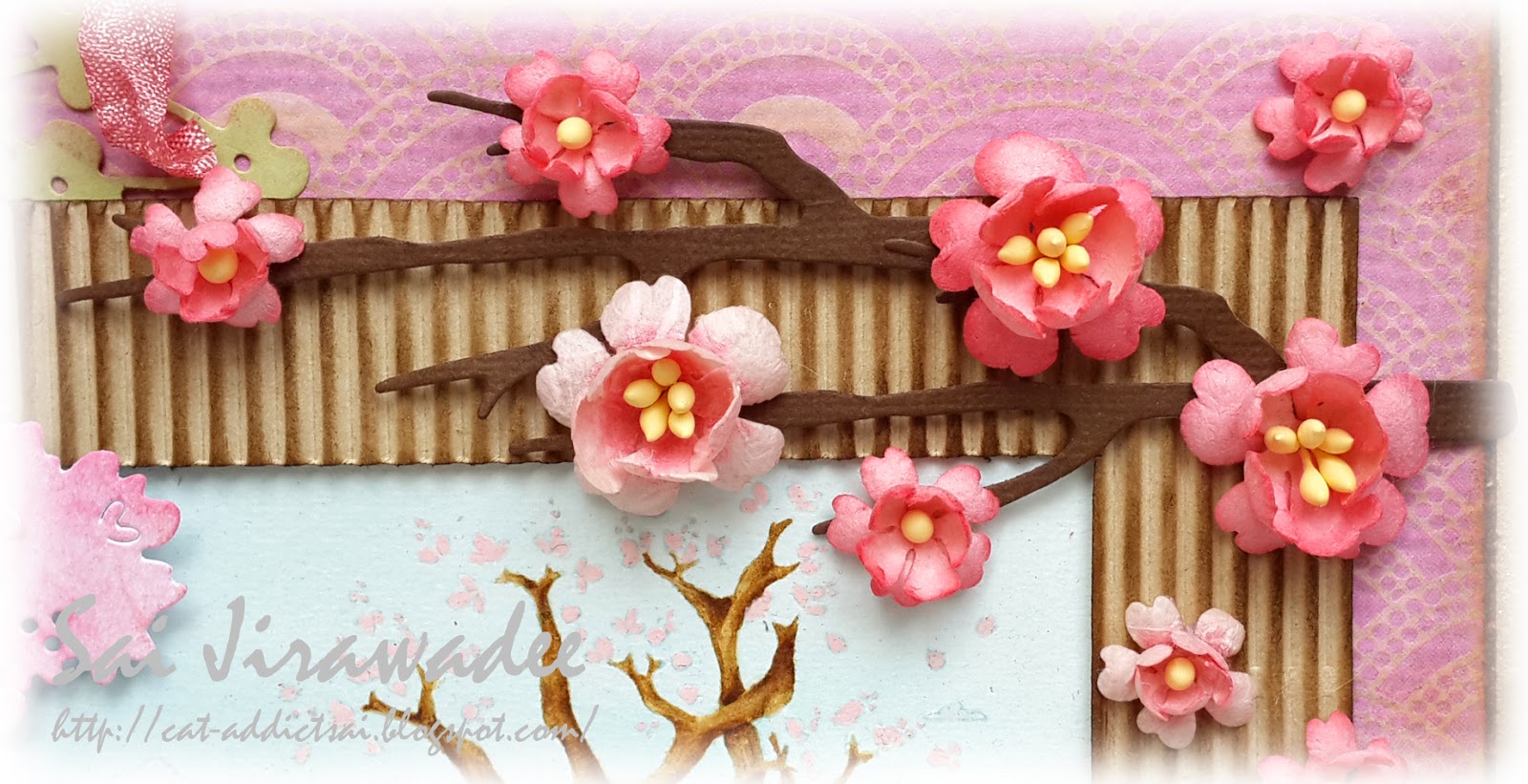 Cat-Addict Sai: Sakura Garden Paper Bag