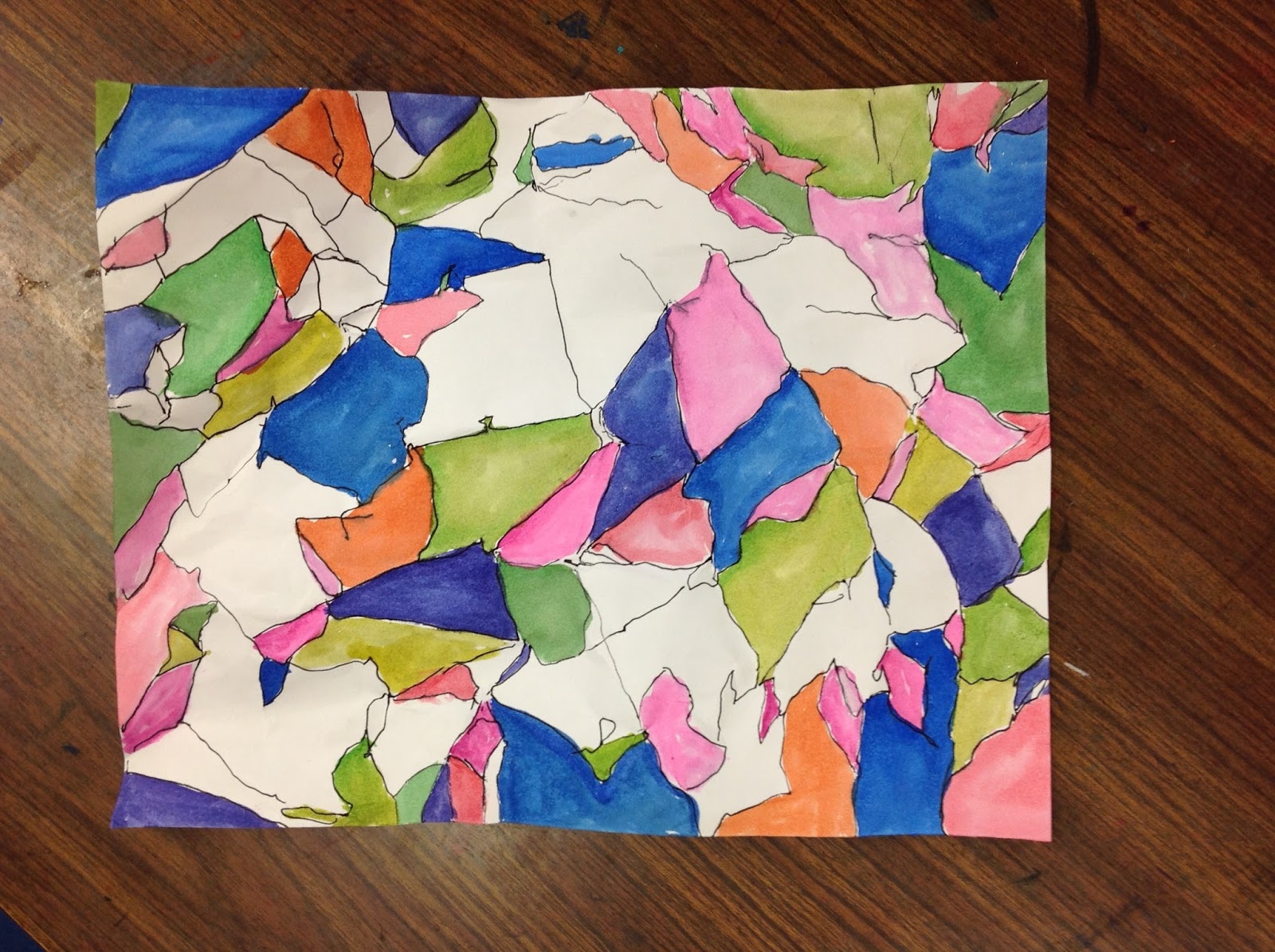 Fracture Lines Art Lesson