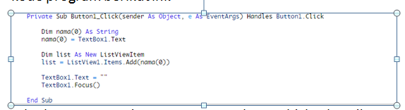 Array pada Visual Basic .Net