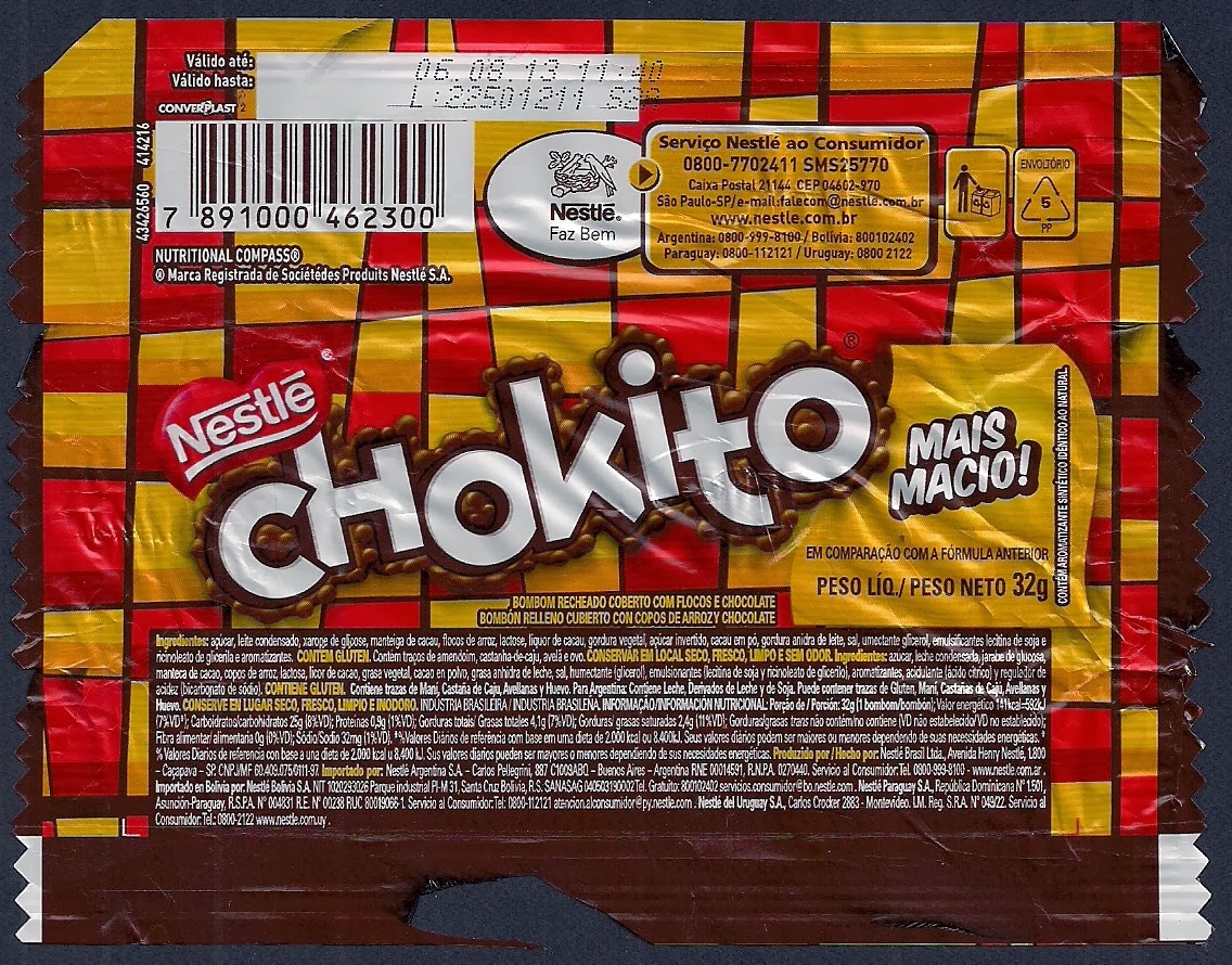 Nestlé Chocolate Wrappers!: Chokito 32g