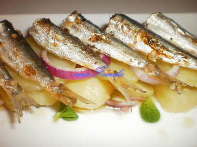 Pečene srdele / Grilled sardines