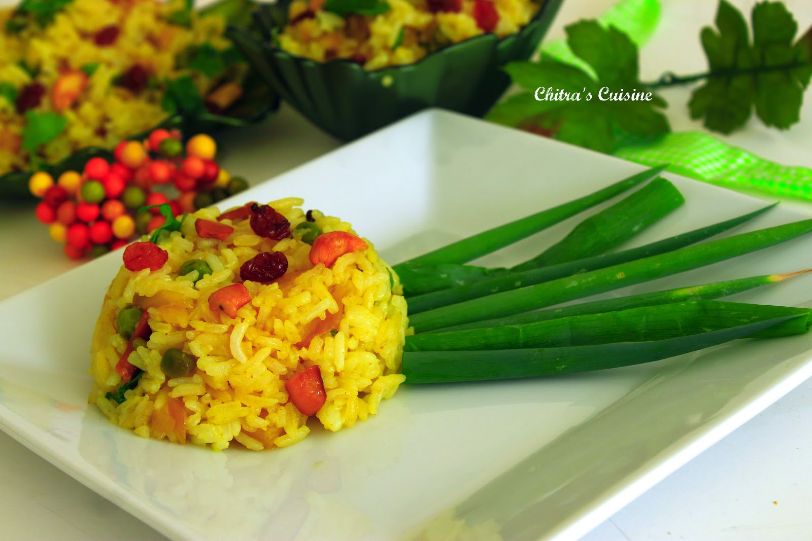 Chitra's Cuisine: Pineapple Fried Rice
