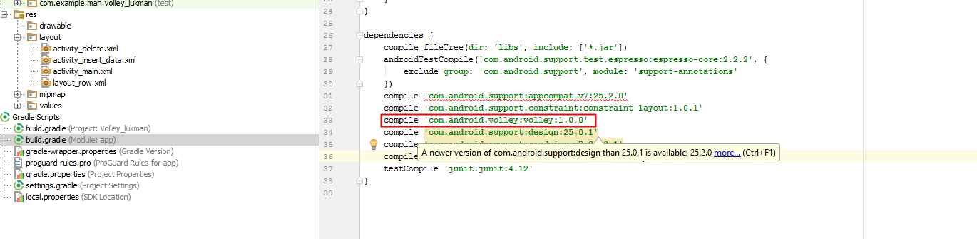 crud (cread,read,update,delete) mysql android studio with volley - NGO-DING
