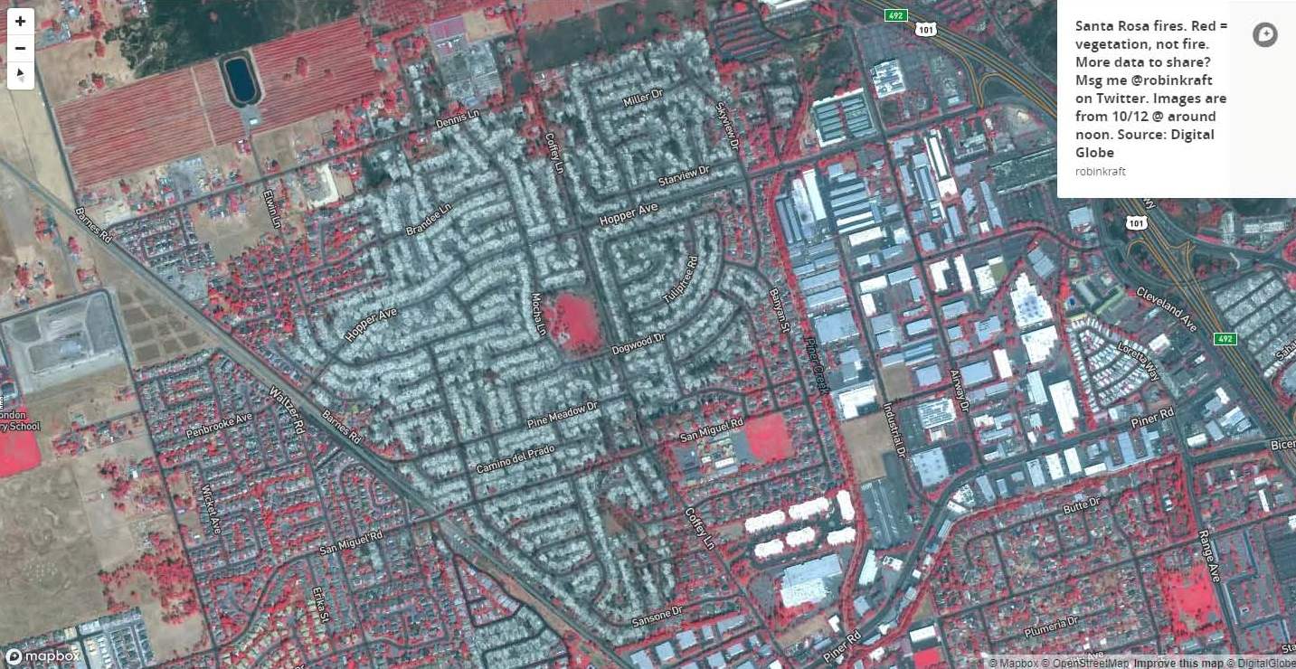Santa Rosa Fire Map Evacuation - Map