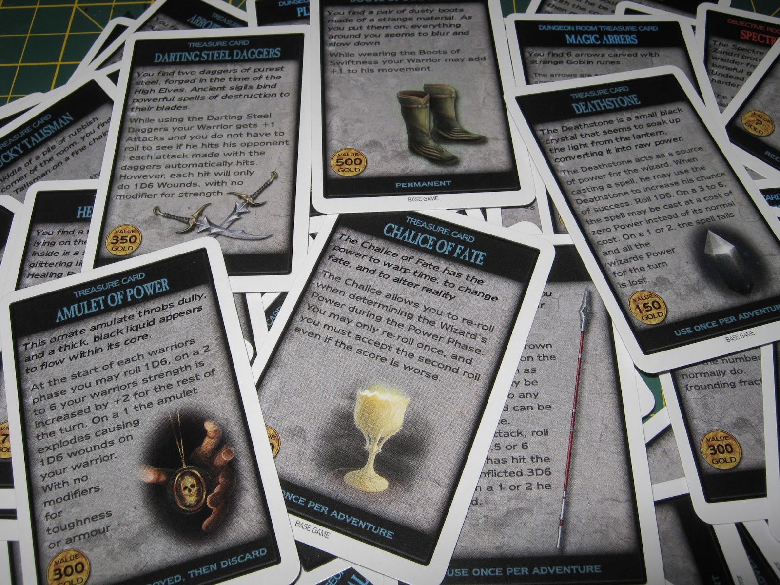 SOMETHING IN THE DUNGEON: WHQ - Treasure cards back from the printers
