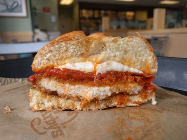 Review: Arby's - Chicken Pepperoni Parm Sandwich | Brand Eating