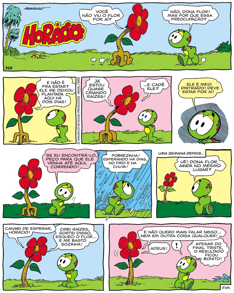 Blog do XANDRO: Tiras N°8411 : HORÁCIO - Mauricio de Sousa!