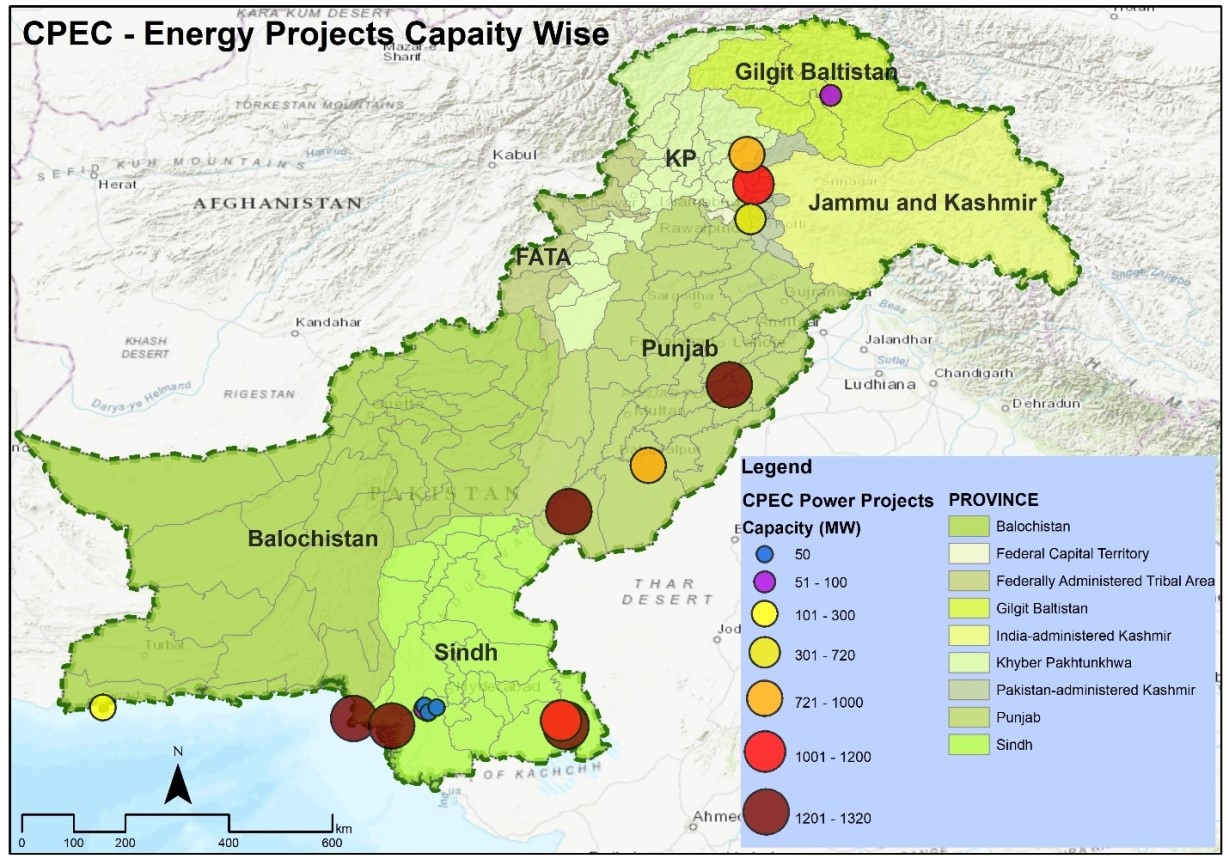 Power Projects under CPEC - A GIS Perspective