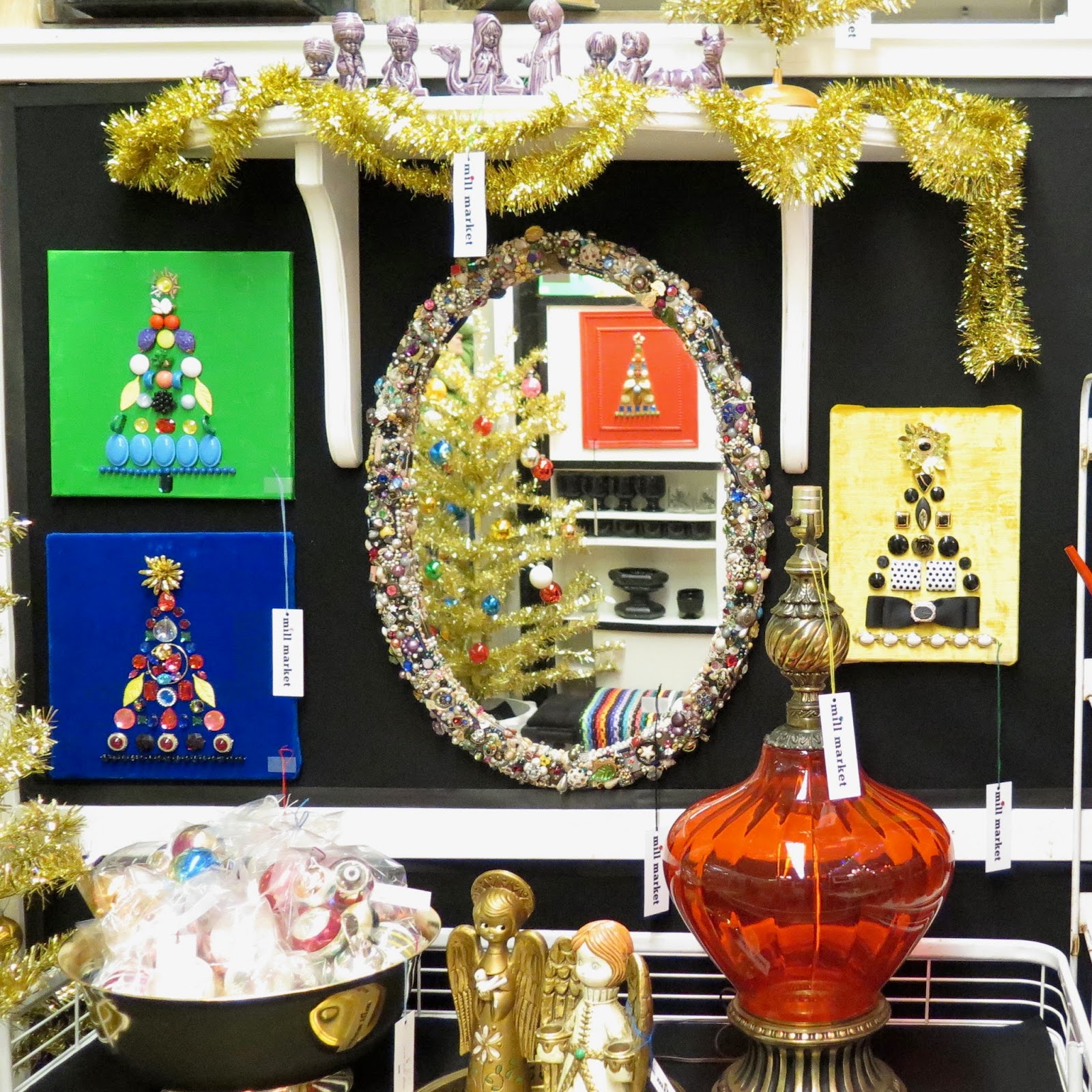 everyday plaid: mill market at camas antiques...colorblock christmas...