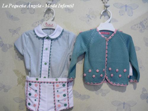 LA PEQUEÑA ANGELA: NINI MODA INFANTIL. ROSA Y VERDE!