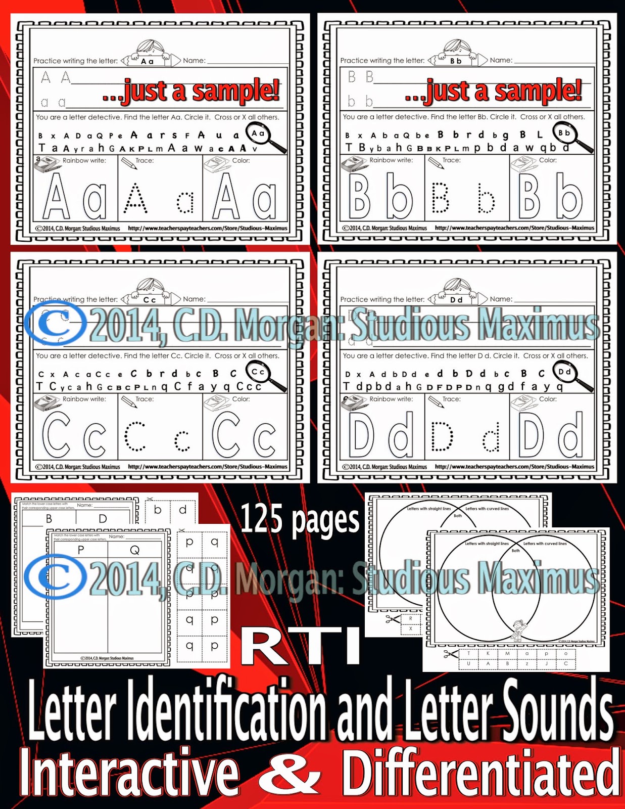 Studious Maximus: Alphabet - learning letters and letter sounds!