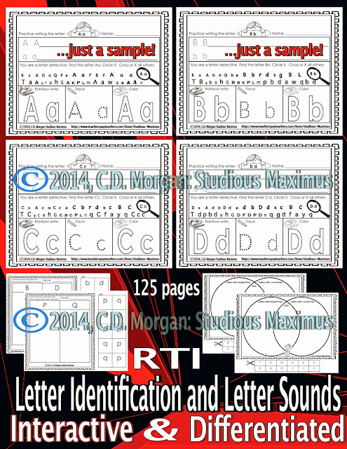 Studious Maximus: Alphabet - learning letters and letter sounds!