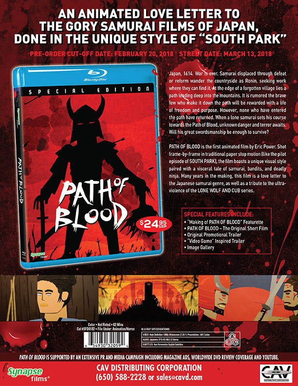 MCBASTARD'S MAUSOLEUM: Synapse Films to release 'Path of Blood' (2016 ...