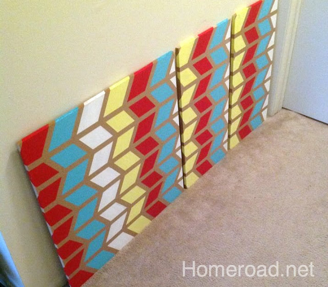 How to Paint a Chevron Pattern