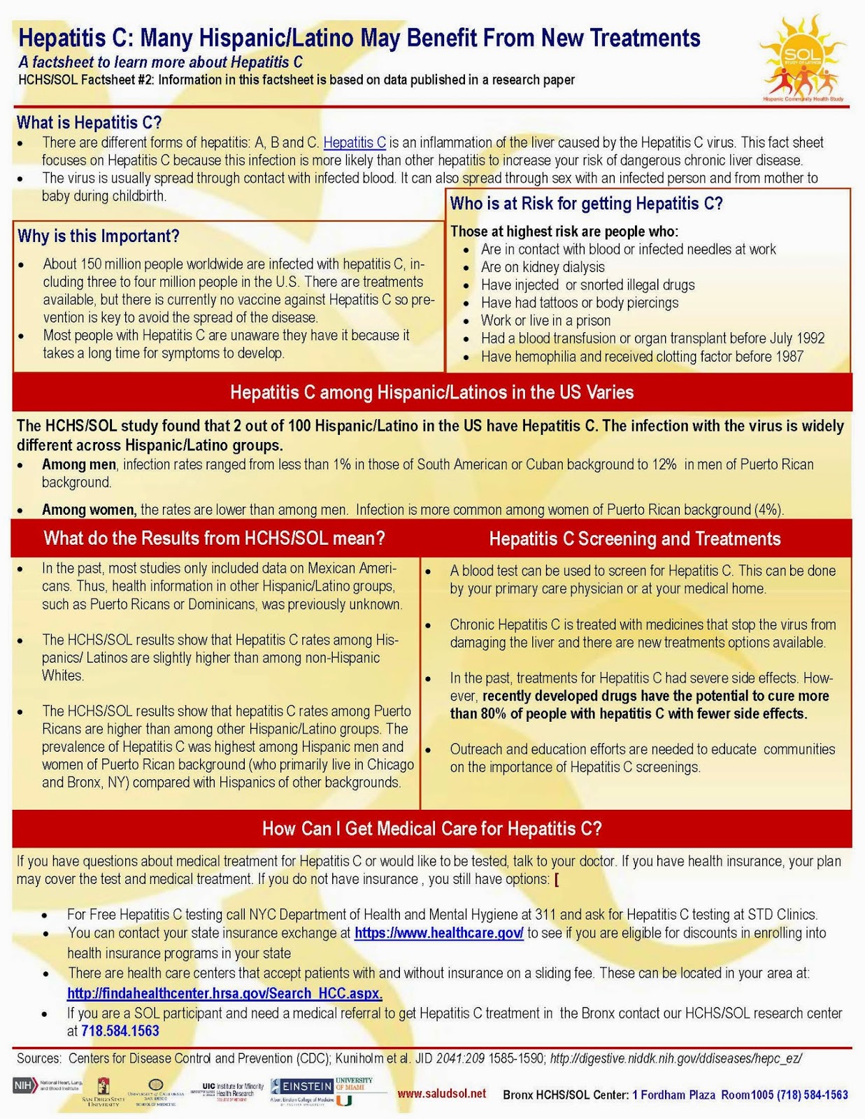 Hispanic Community Health Study/ Study of Latinos The Bronx Field ...