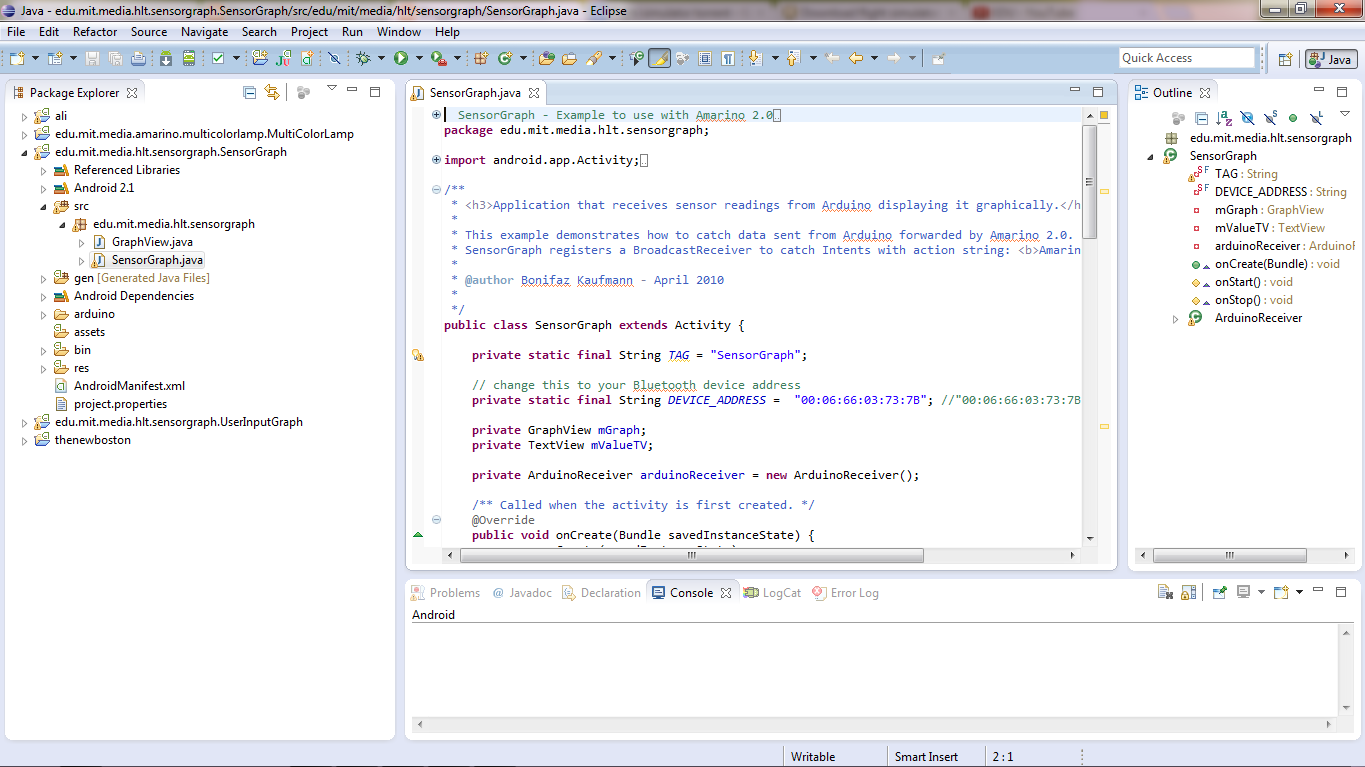 Testing and build application using Amarino ~ Electronics Brain