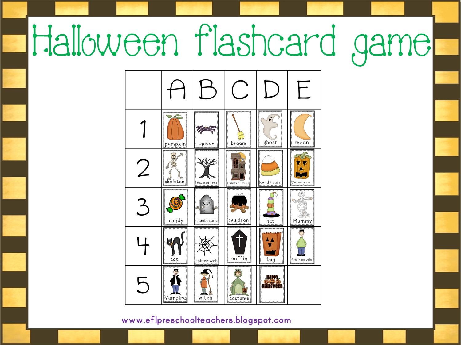 EFL Elementary Teachers: Halloween Resources for Elementary ELL