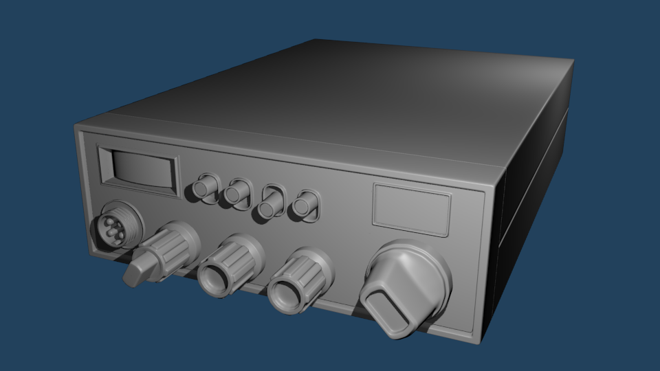 Shane's 3D Blender Models: CB Radio