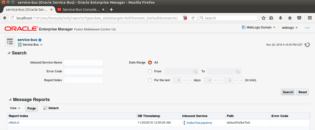 Oracle SOA / Java blog: Oracle Service Bus: A quickstart for the Kafka transport