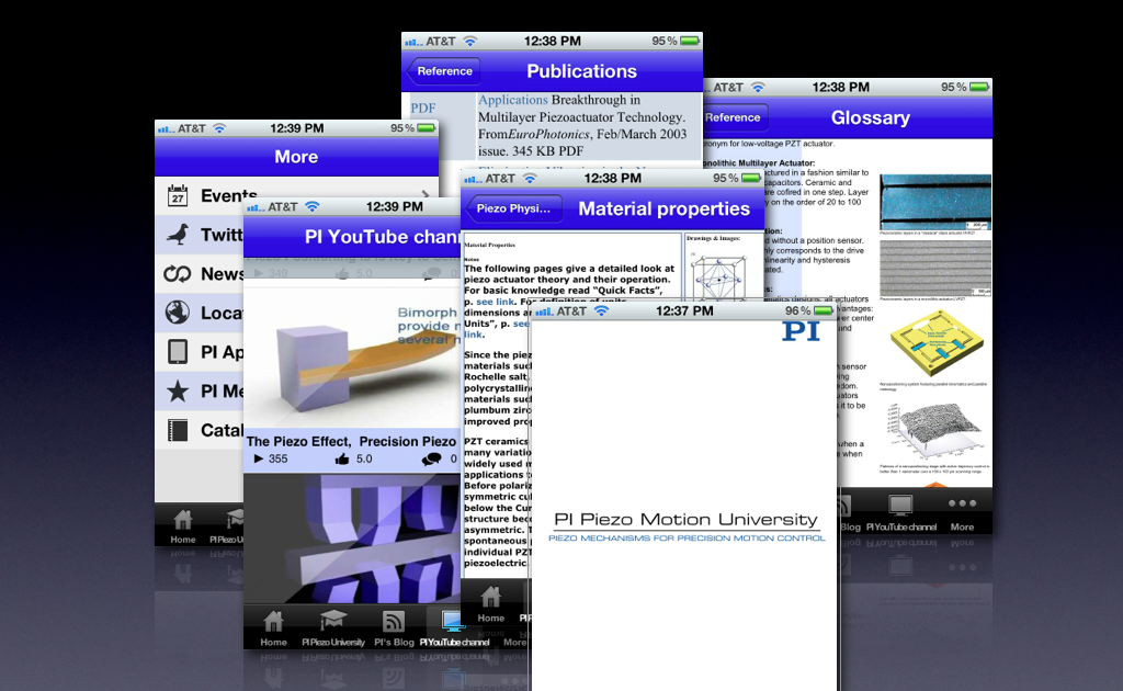 PI Physik Instrumente: Industry's first piezo physics App-- Free
