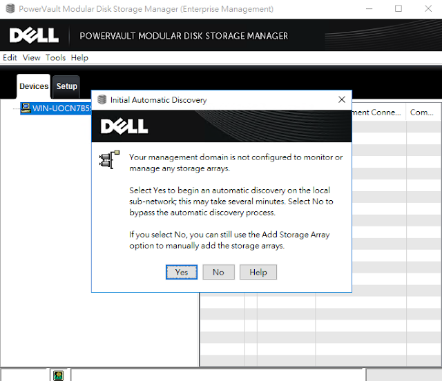 鳥類的打工日誌: Dell PowerVault MD32/MD34/MD36/MD38 Series 安裝教學（一）初始設定與Disk Pool設定