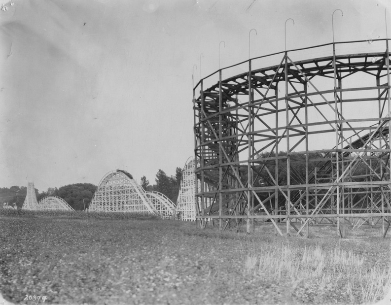 Aerial photo shows the original layout of what is now Thunderhawk at ...