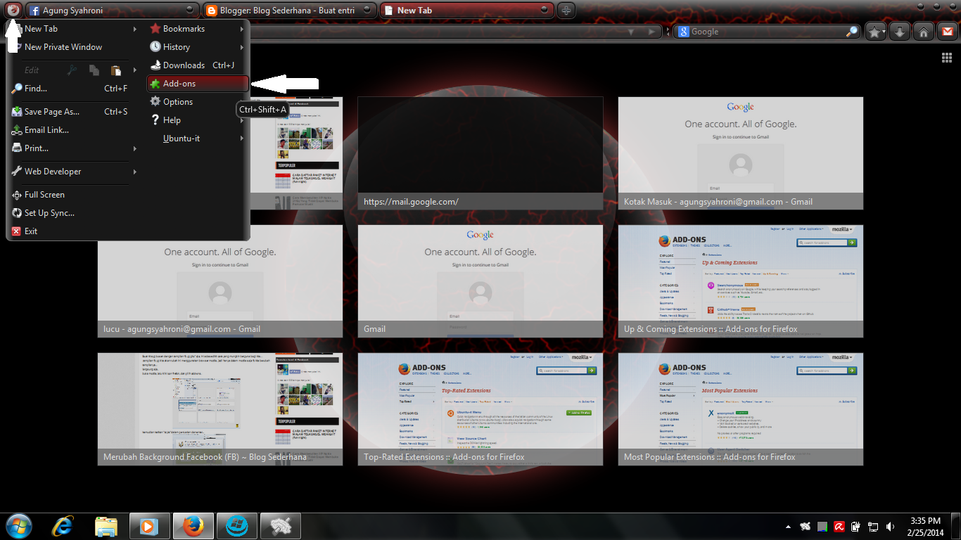 Merubah Tampilan ( Tema ) Mozilla Firefox ~ Blog Sederhana