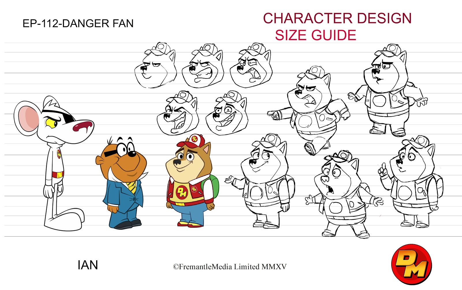 shane cooney: DANGER MOUSE CHARACTER DESIGN