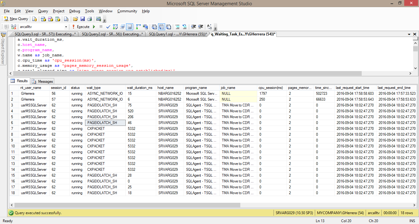SQL SERVER PARA TODOS Gustavo Ricardo Herrera : “SUSPENDED STATUS” - Estudiando los Waiting Task ...