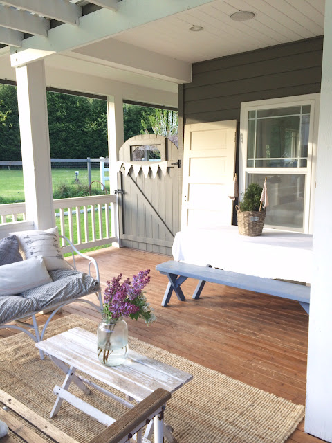 Little Farmstead: A Vintage Farmhouse Back Porch...
