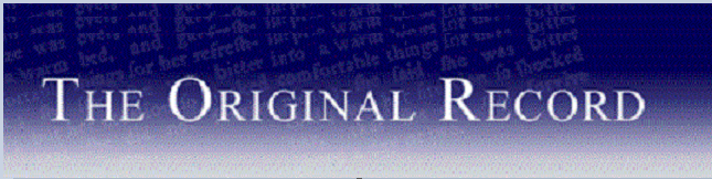 The GENES Blog: The Original Record update