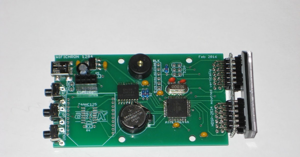 Wise time with Arduino: WiFiChron with ATmega1284