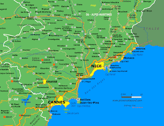 Tô indo para a França: NICE - mapa da cidade