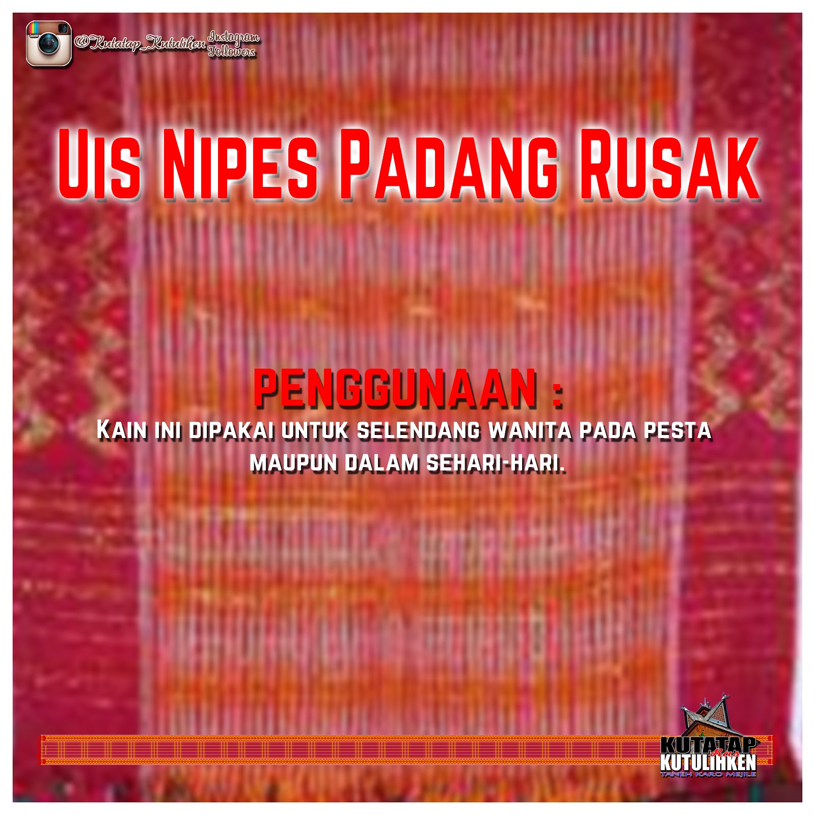 Uis Gara / Uis Adat Karo