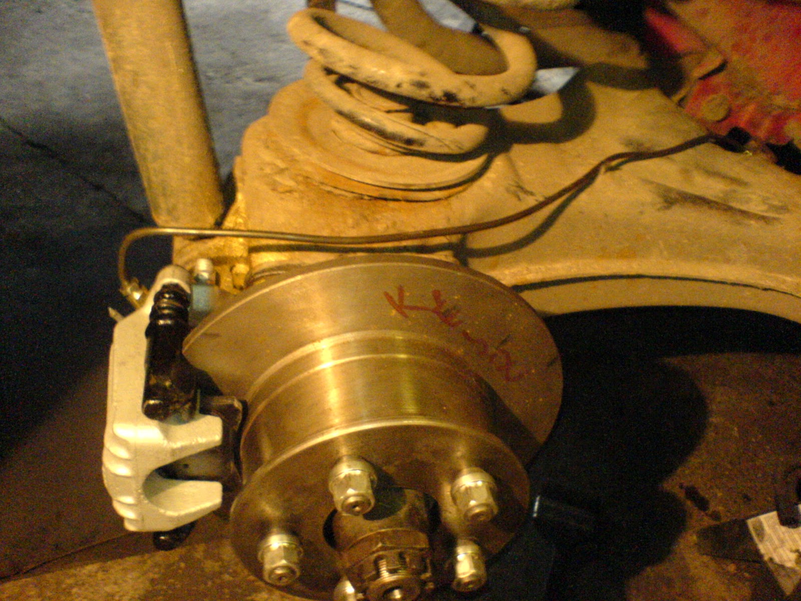 Rust Lab: VW T3 Rear Disc Brake Homemade. VW T3 hátsó tárcsafék "házilag".