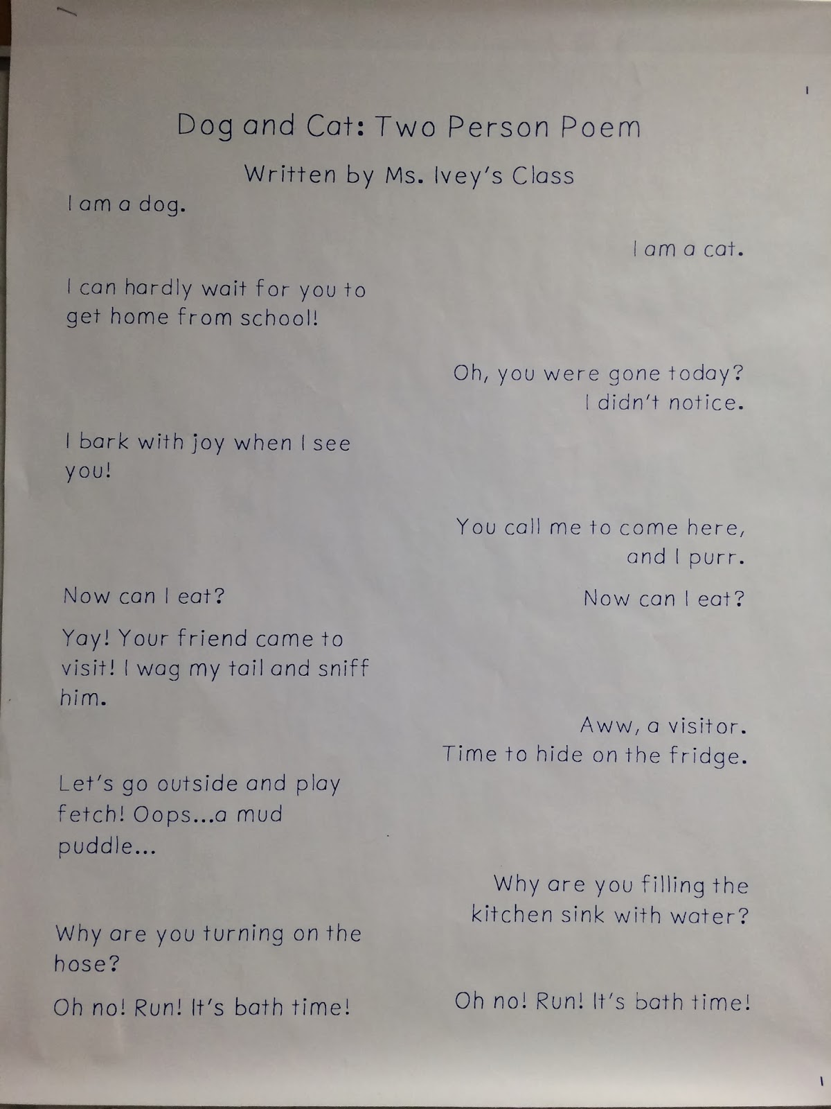 Sparking Student Motivation: Two Voice Poems - Ideas By Jivey: For the ...