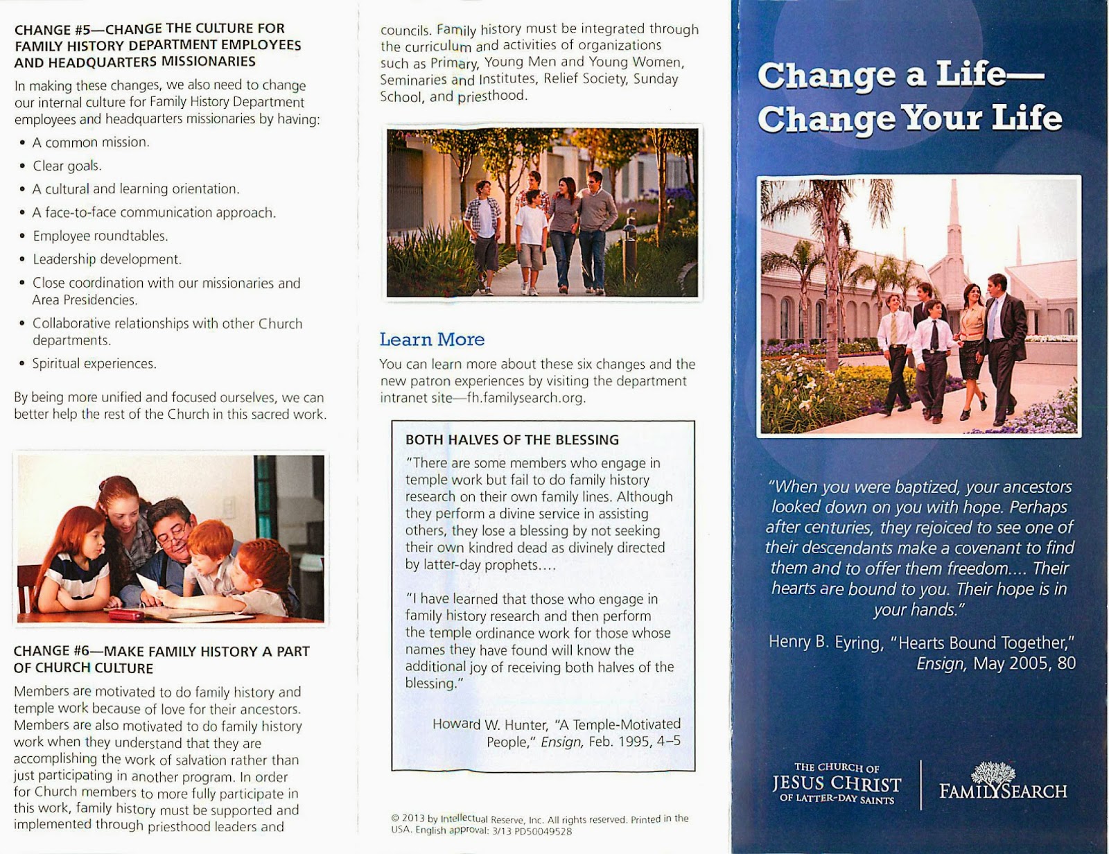Enduring Legacy Genealogy: FamilySearch handouts (LDS): Change a Life ...