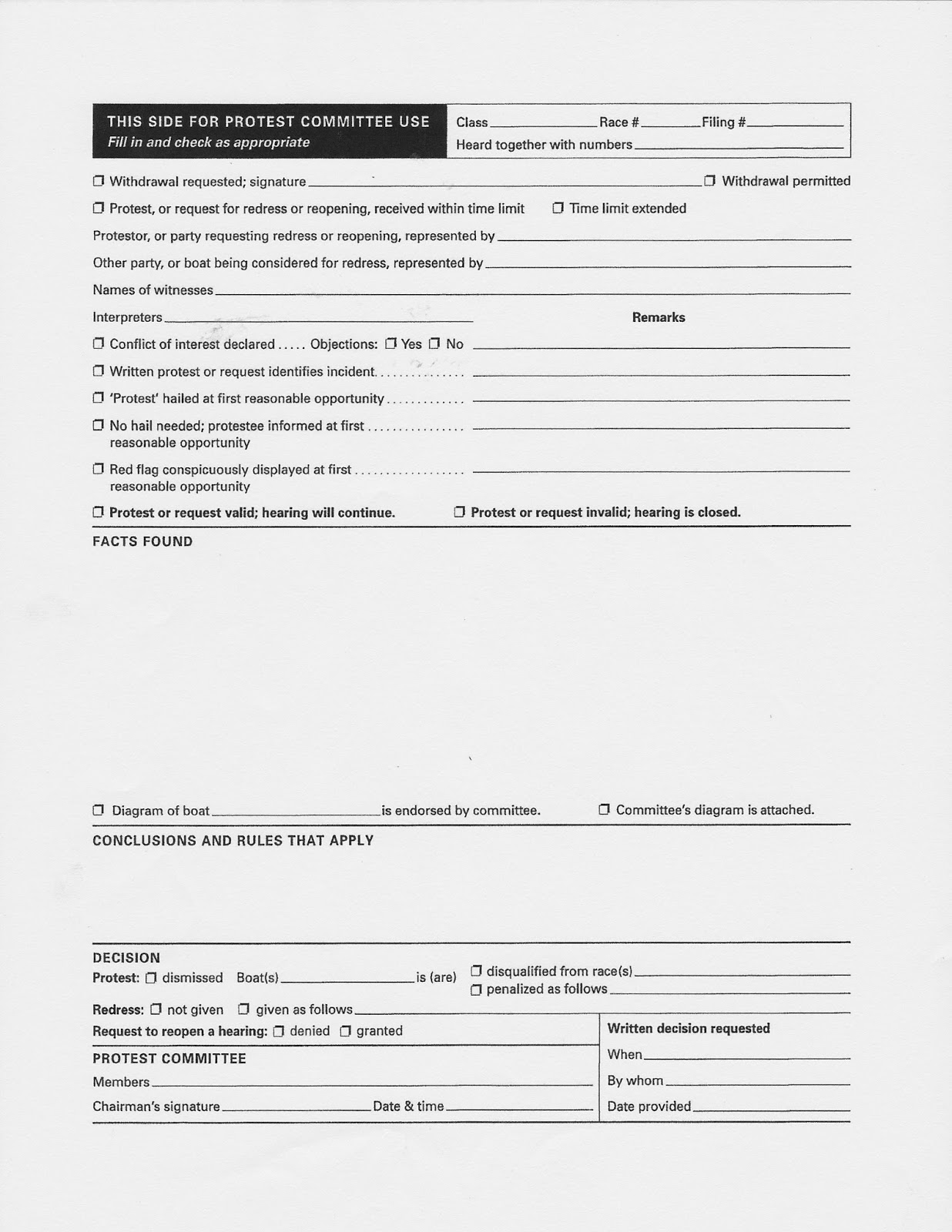 ESSA Sailing News & Race Results: US Sailing Protest Forms and Protest ...