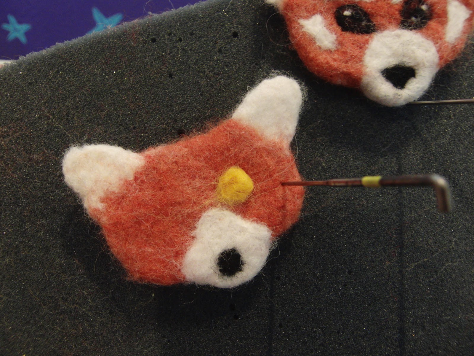 Feltasaurus: Red Panda Brooch