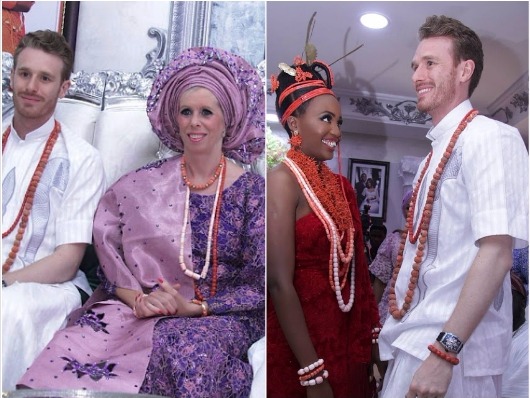 Photos: White Family Wears Aso Ebi As Nigerian Lady, Benin Princess ...