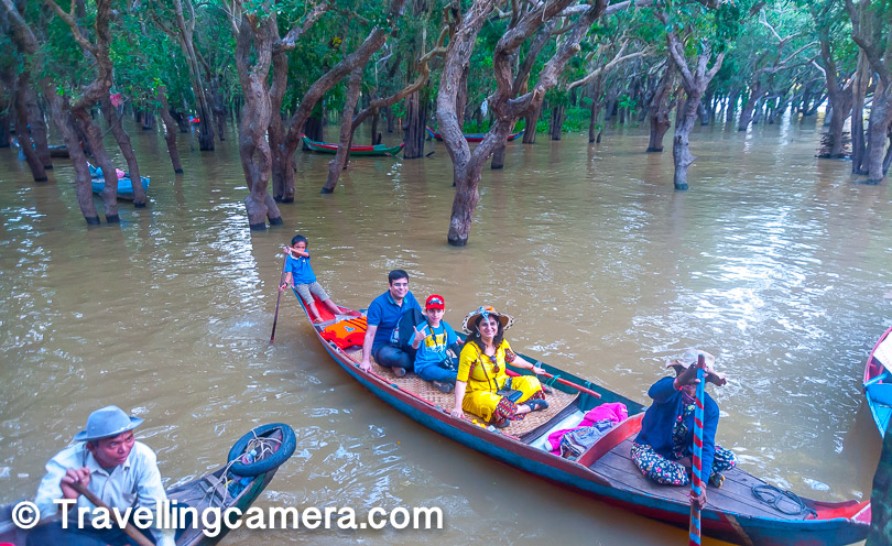 Tonle Sap Boat Tour || Boating through the flooded Mangrove Forests