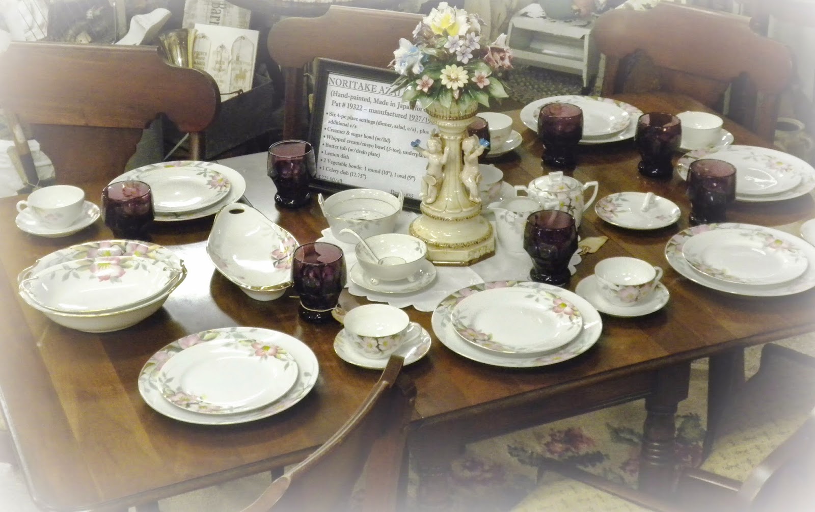 Panoply: Azaleas in Bloom: Vintage Noritake Azalea Tablescape