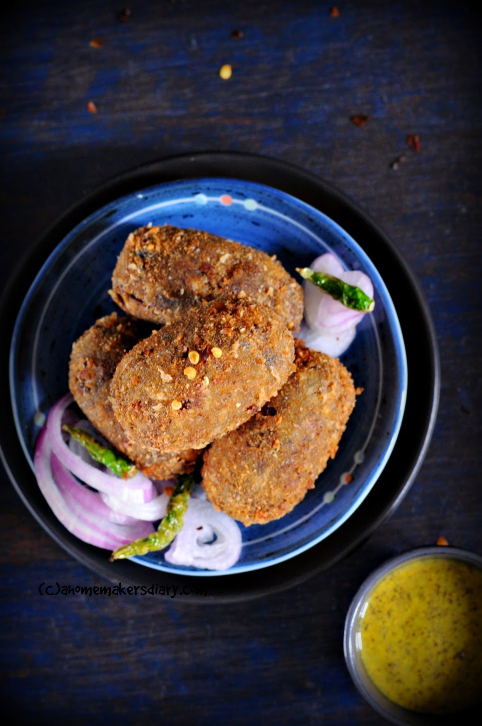 Mochar Chop (Banana Flower Patty, no onion-garlic) - A Homemaker's Diary