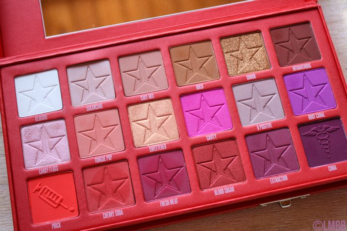 1 paletta, 3 smink - Jeffree Star Cosmetics Blood Sugar - Lolly Makeup ...