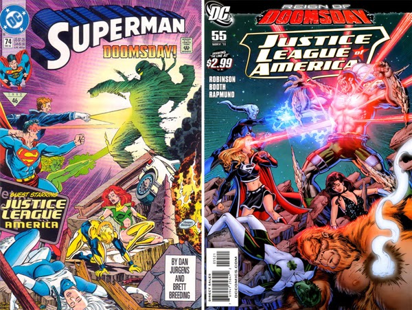 I love comic covers: Homage: Superman #74 / Justice League of America #55